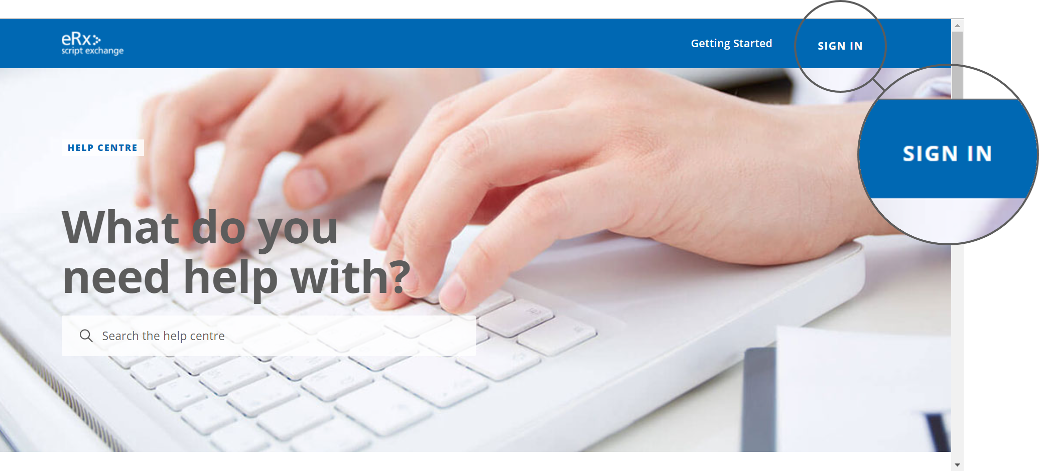Signing into the Help Centre – Help Centre